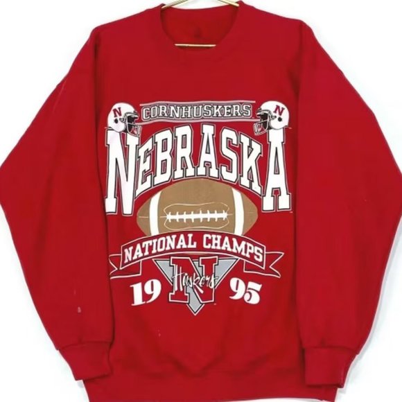 Shirts | Vintage 1995 University Of Nebraska Huskers National Champs Vi ...